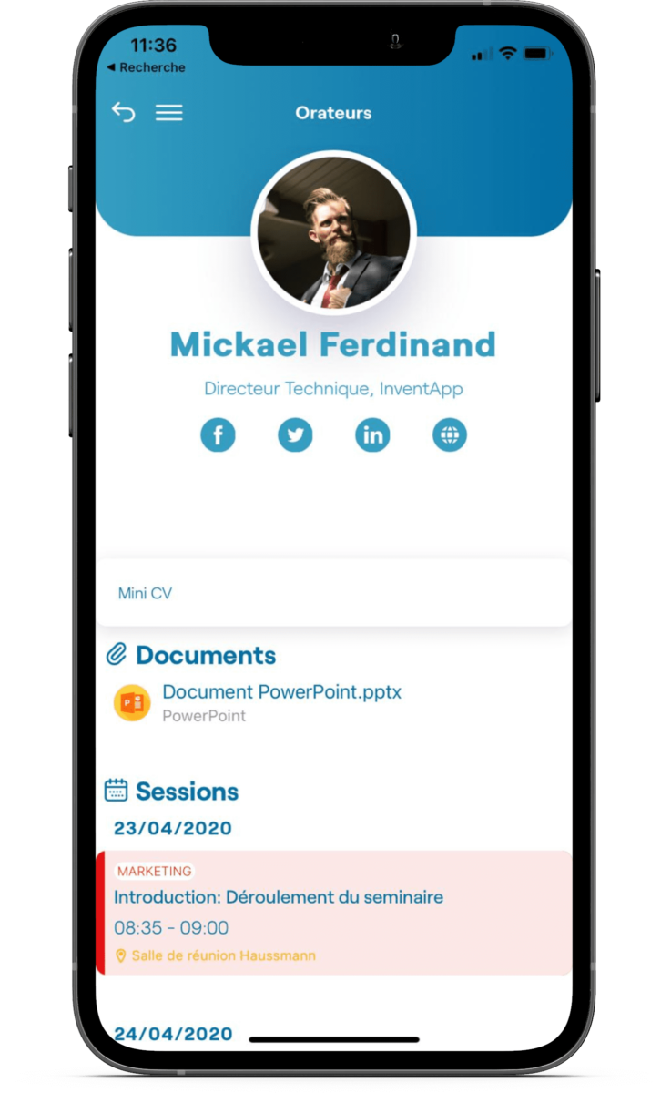 Application Evenement marque blanche - App mobile événementiel