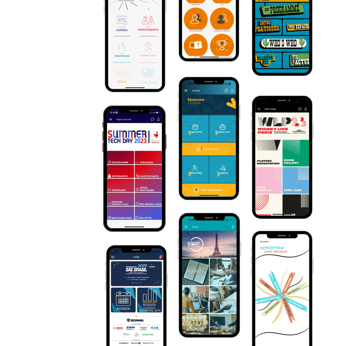 Aplicación móvil para eventos y Plataforma para eventos